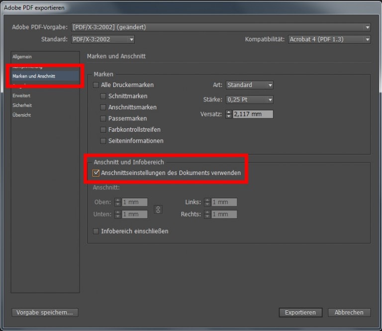 Beschnittzugabe anlegen in InDesign, Illustrator oder Scribus
