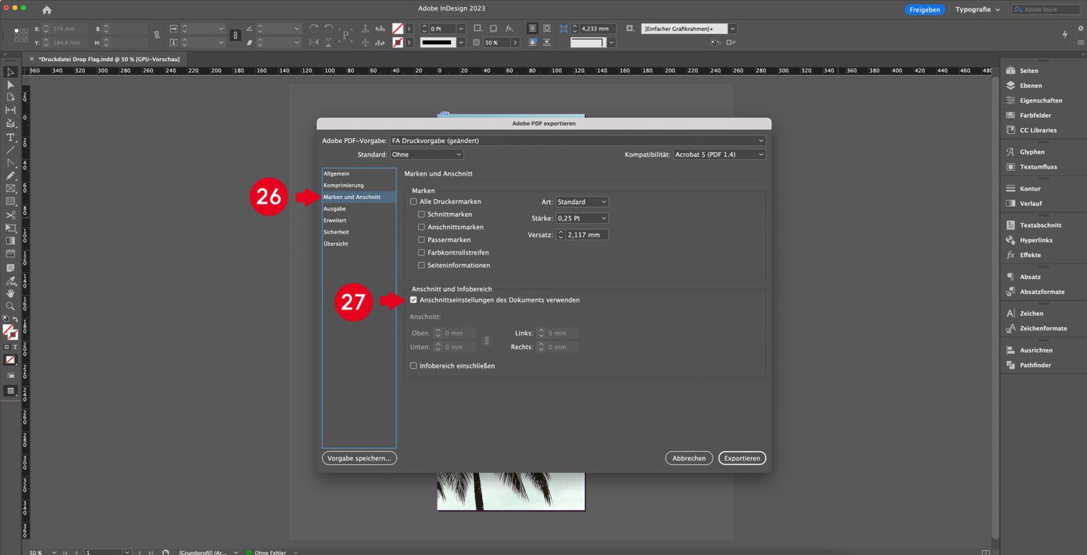 Drop-Flags gestalten InDesign – FLYERALARM Blog