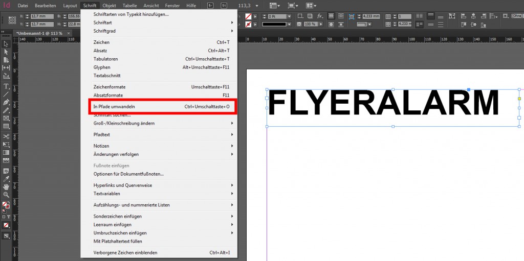 Tutorial: Text in Pfade umwandeln – FLYERALARM Blog