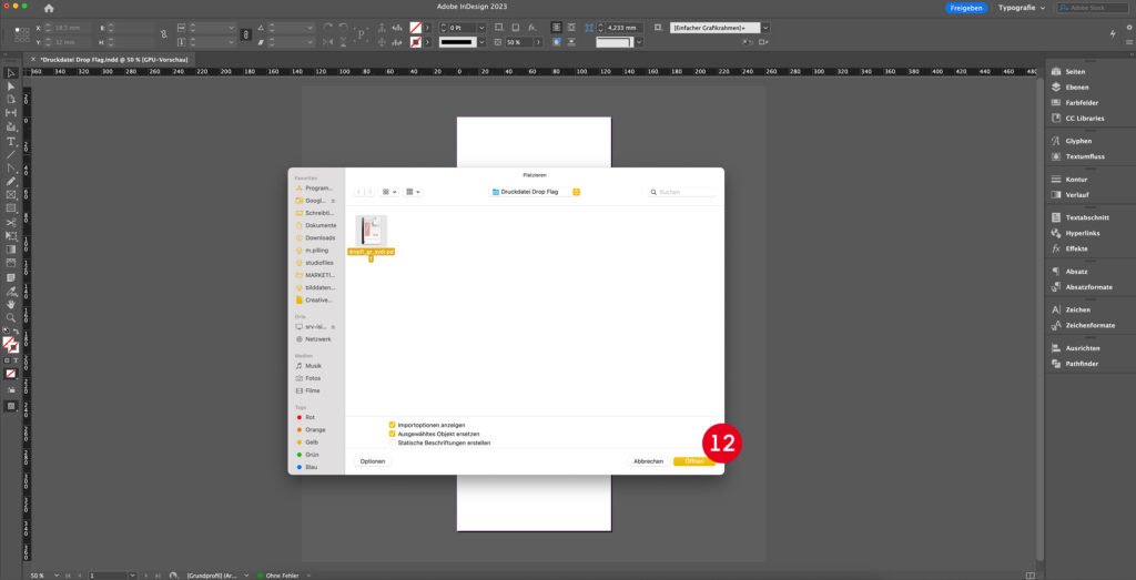 Drop-Flags gestalten InDesign – FLYERALARM Blog