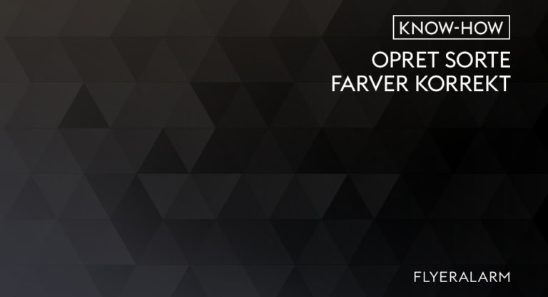 Opret sorte farver korrekt – FLYERALARM blog