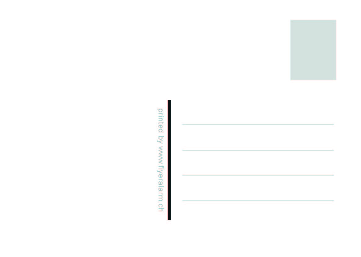 Postkartenrückseite Vorlagen kostenlos bei FLYERALARM