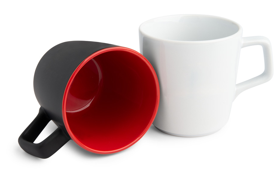 Muster Tassen mit eckigem Henkel 250 ml drucken bei FLYERALARM