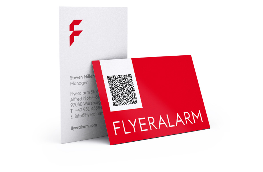 Digitale Visitenkarten mit QR-Code bedrucken » günstig bei FLYERALARM