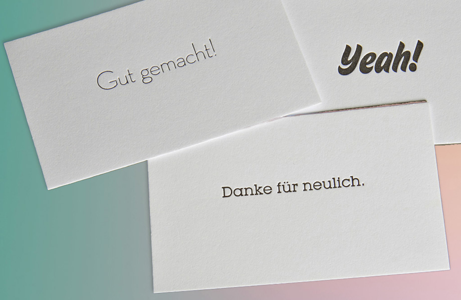 Flyer Letterpress bedrucken bei FLYERALARM