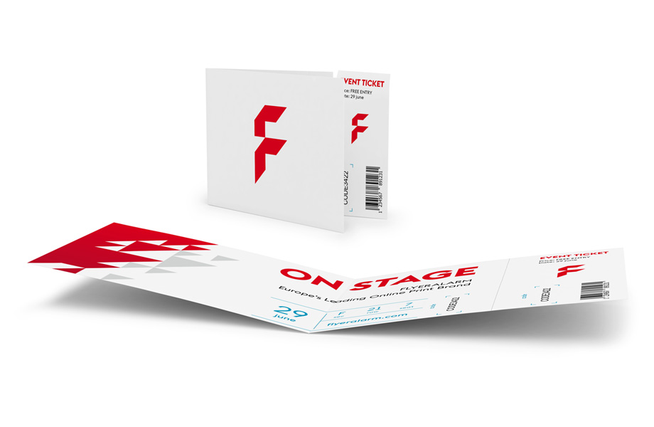 Quick and affordable custom ticket printing at FLYERALARM